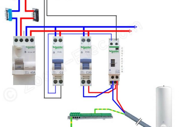 Schema electrique contacteur jour nuit merlin gerin - Combles isolation
