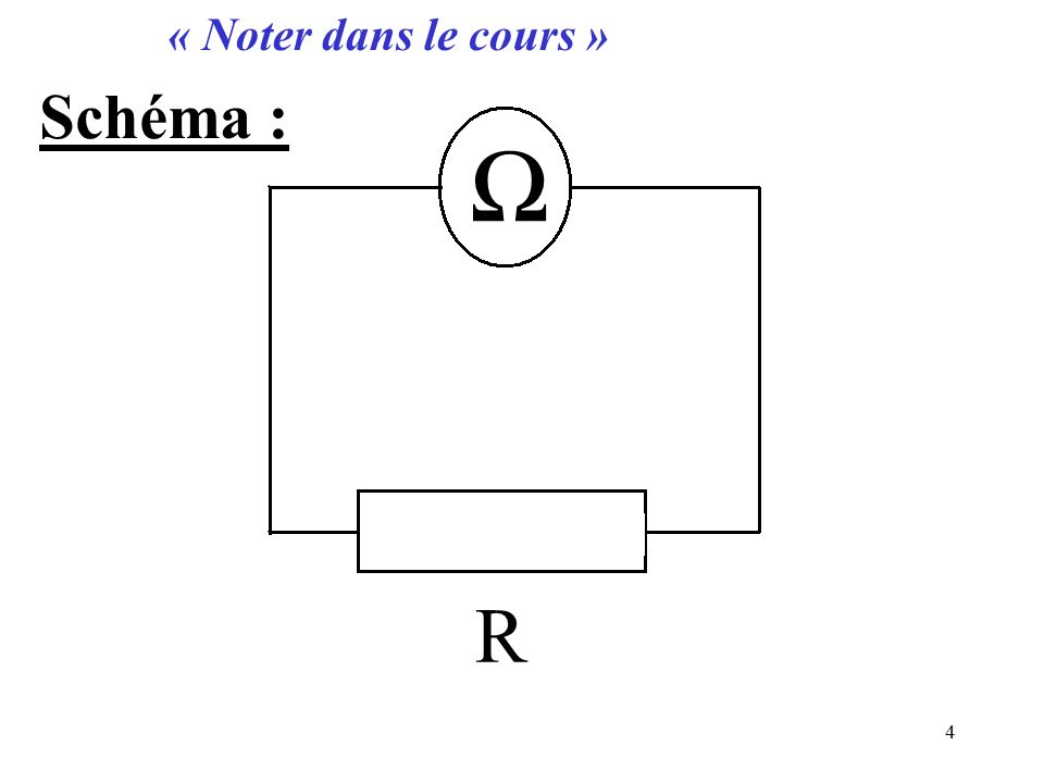 Schema electrique résistance - Combles isolation
